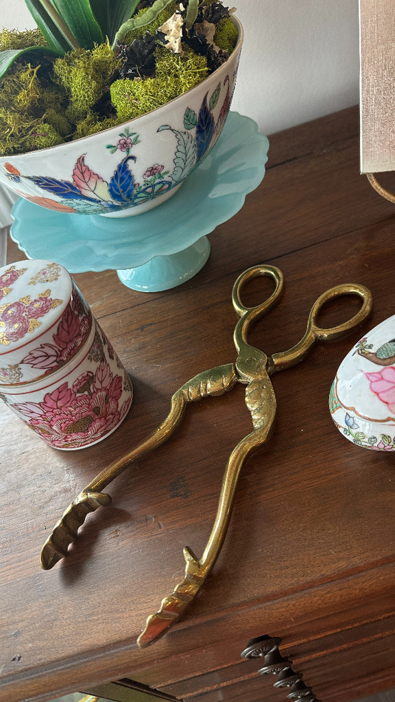 Antique Tongs, Brass, Bronze, Coal Tongs, Serving Tongs – The House of ...